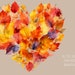 Autumn Heart Clipart. Floral Clipart, Leaves Clip Art, Fall Boho ...