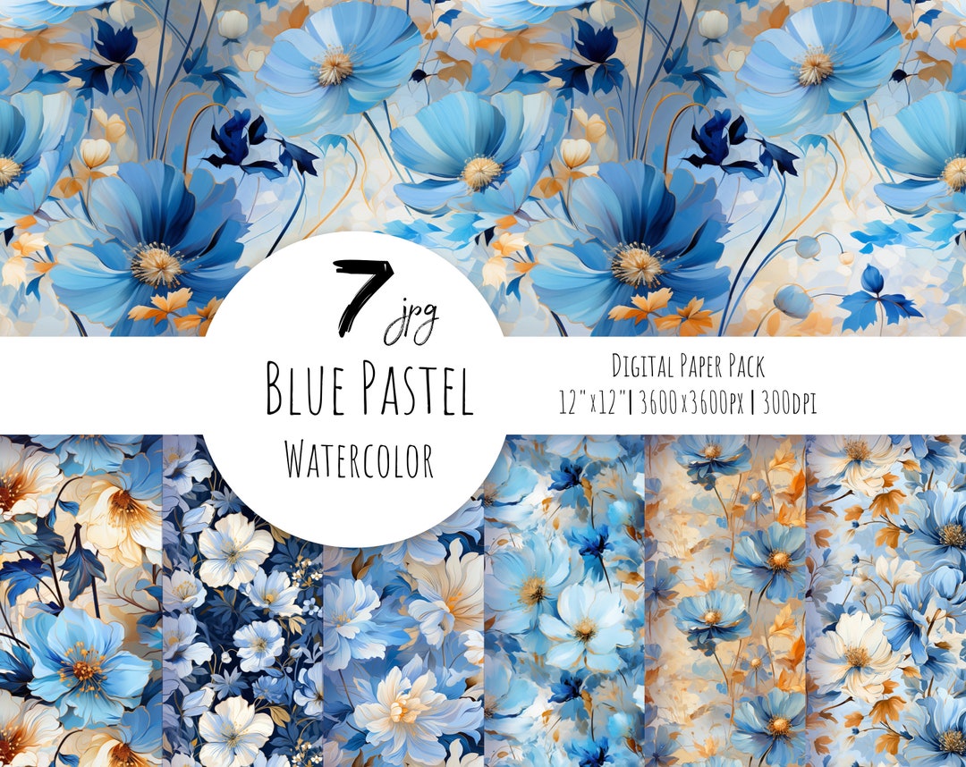 Floral Digital Paper Seamless Pattern Flower Pattern. Floral - Etsy