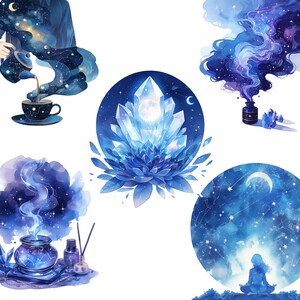 Celestial Clipart, Night Sky Clipart, Magic Clipart, Moon Clipart ...