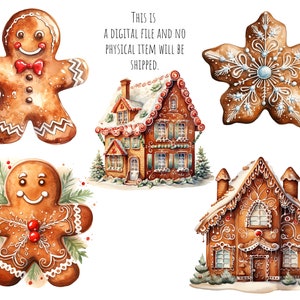 Gingerbread Clipart, Christmas Clipart, Winter Clipart, Cooky Clipart ...