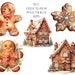 Gingerbread Clipart, Christmas Clipart, Winter Clipart, Cooky Clipart ...