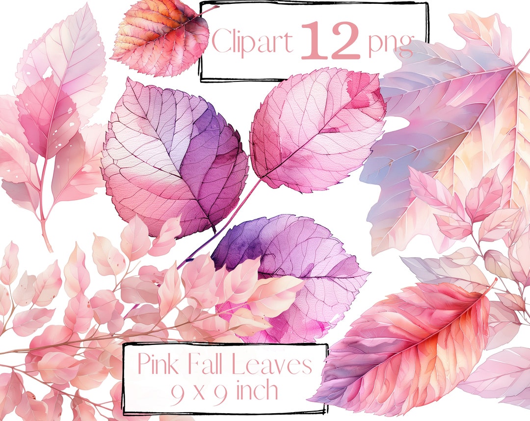 Autumn Lives Clipart. Floral Clipart, Leaves Clip Art, Fall Boho ...