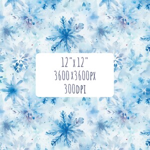 Snowflakes Digital Paper, Seamless Pattern, Sky Pattern. Snow Clipart ...