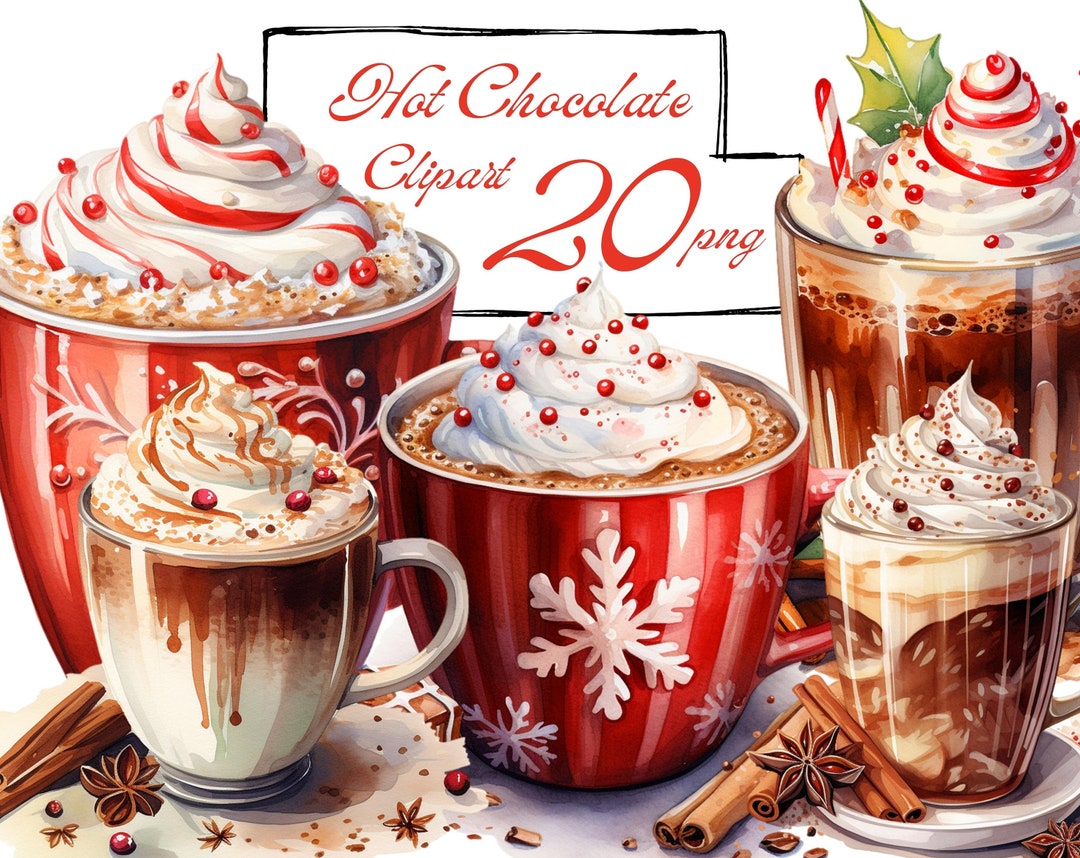 Hot Chocolate , Drinks Clipart, Christmas Clipart, Winter Clipart ...