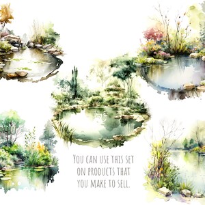 Pond Clipart. Lake Clipart. Garden Clipart, PNG. Summer Rest, Lotus ...