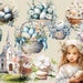 Easter Bundle. Spring Clipart, White Floral Clip Art, Boho Easter ...