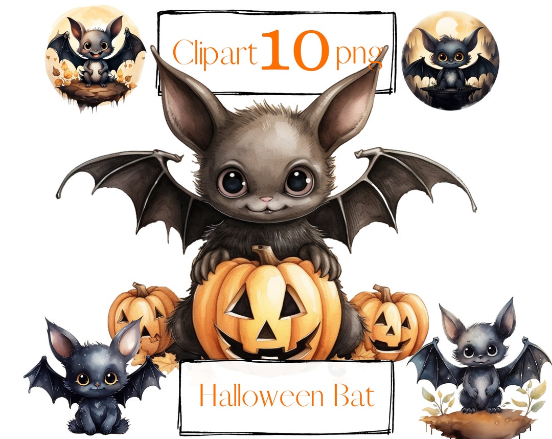 Bat Clipart. Halloween Clipart, Nursery Clipart. Garden Clipart ...