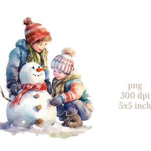 Snowmen Clipart, Christmas Clipart, Winter Clipart, Snowman Png, Man ...