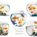 Goldfish Clipart, Digital Watercolor. Nautical Clipart. Aquarium Clip ...