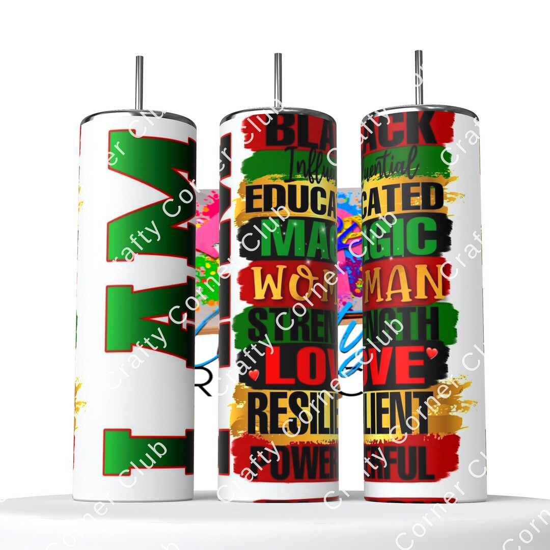 Black History I AM Affirmation 20oz. Tumbler - Etsy