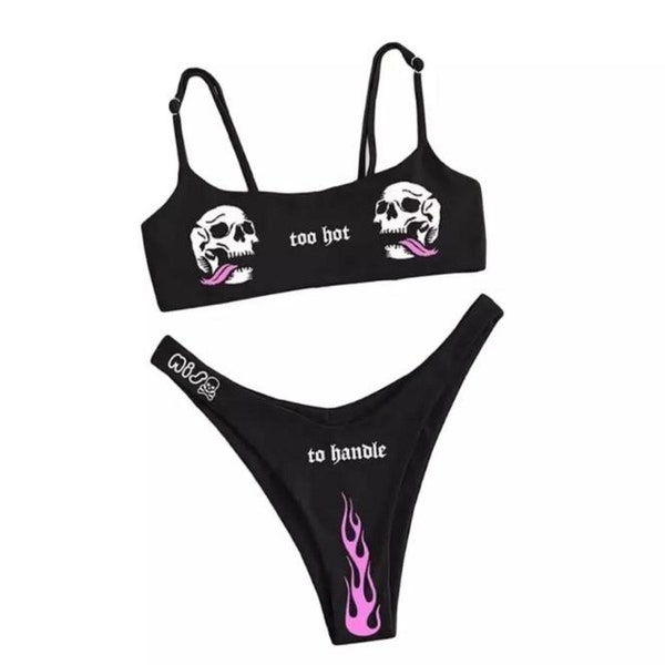 Skull Bikini Etsy