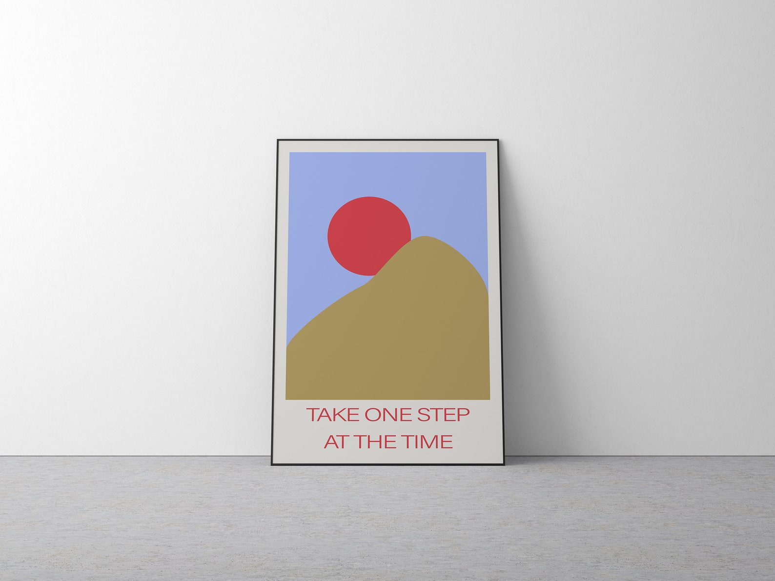 Printable Art Inspirational one Step at a Time Poster With Stunning ...