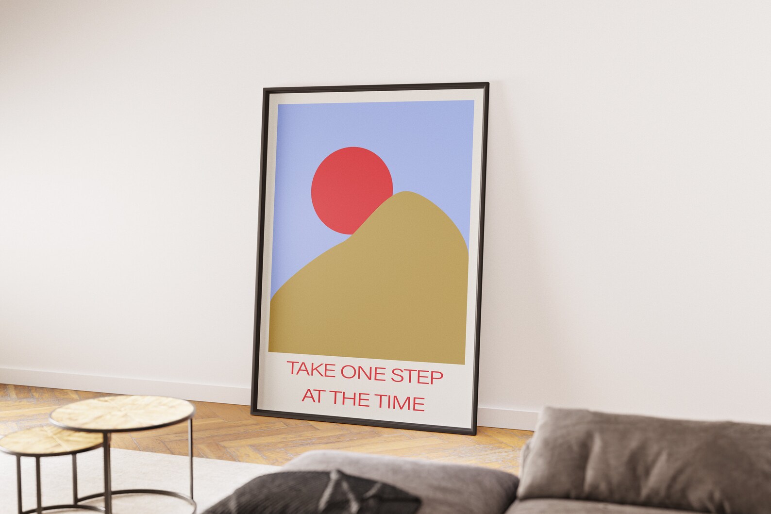 Printable Art Inspirational one Step at a Time Poster With Stunning ...