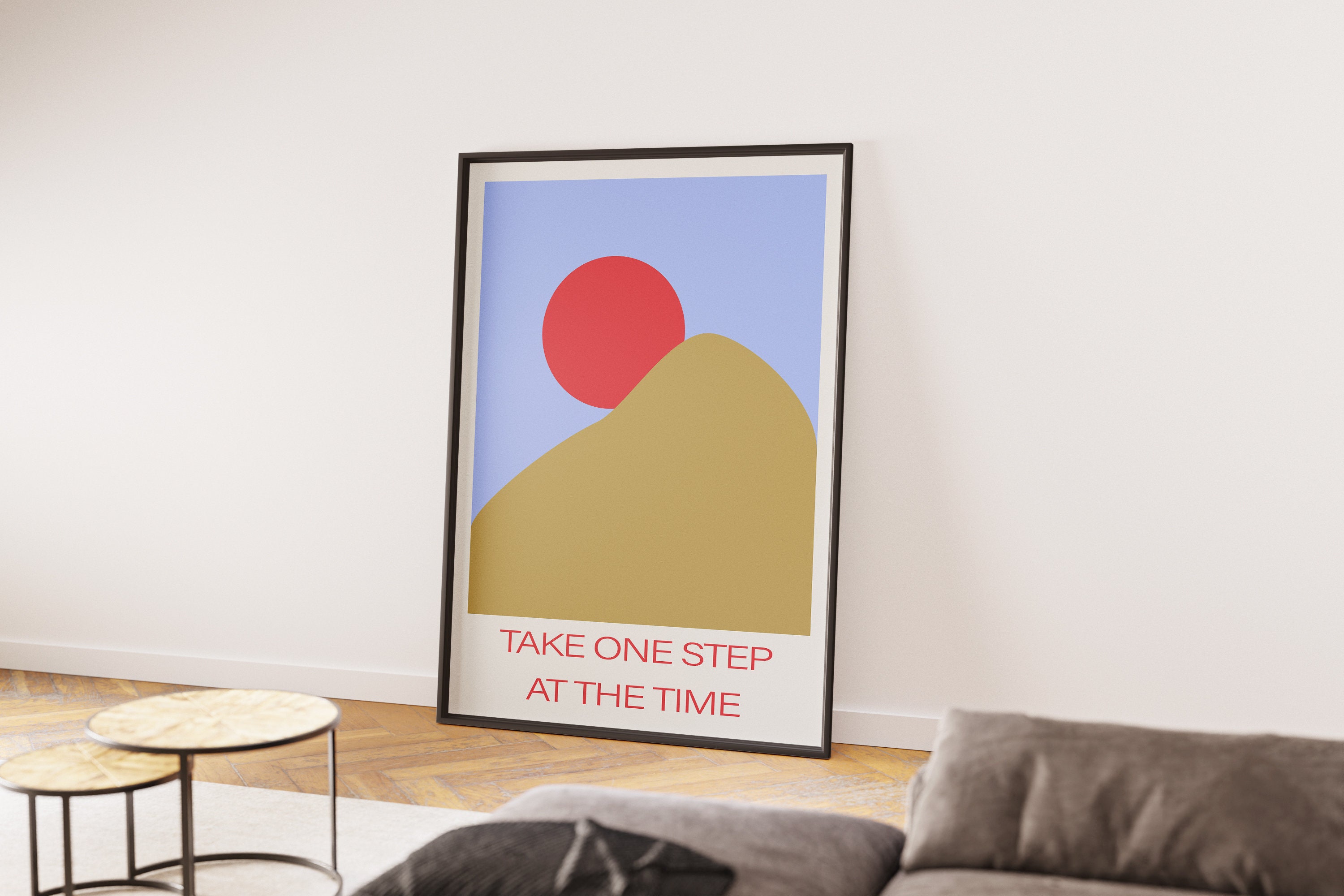 Printable Art Inspirational one Step at a Time Poster With Stunning ...