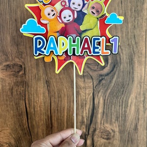 Custom Teletubbies Cake Topper for Kids Cute Teletubbies Birthday Cake ...