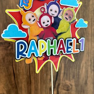 Custom Teletubbies Cake Topper for Kids Cute Teletubbies Birthday Cake ...