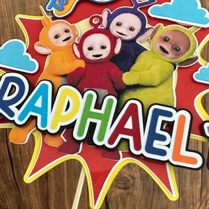 Custom Teletubbies Cake Topper for Kids Cute Teletubbies Birthday Cake ...