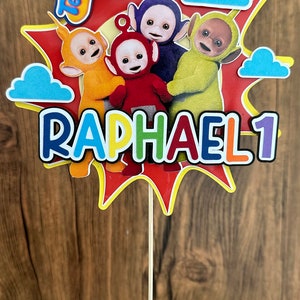 Custom Teletubbies Cake Topper for Kids Cute Teletubbies Birthday Cake ...