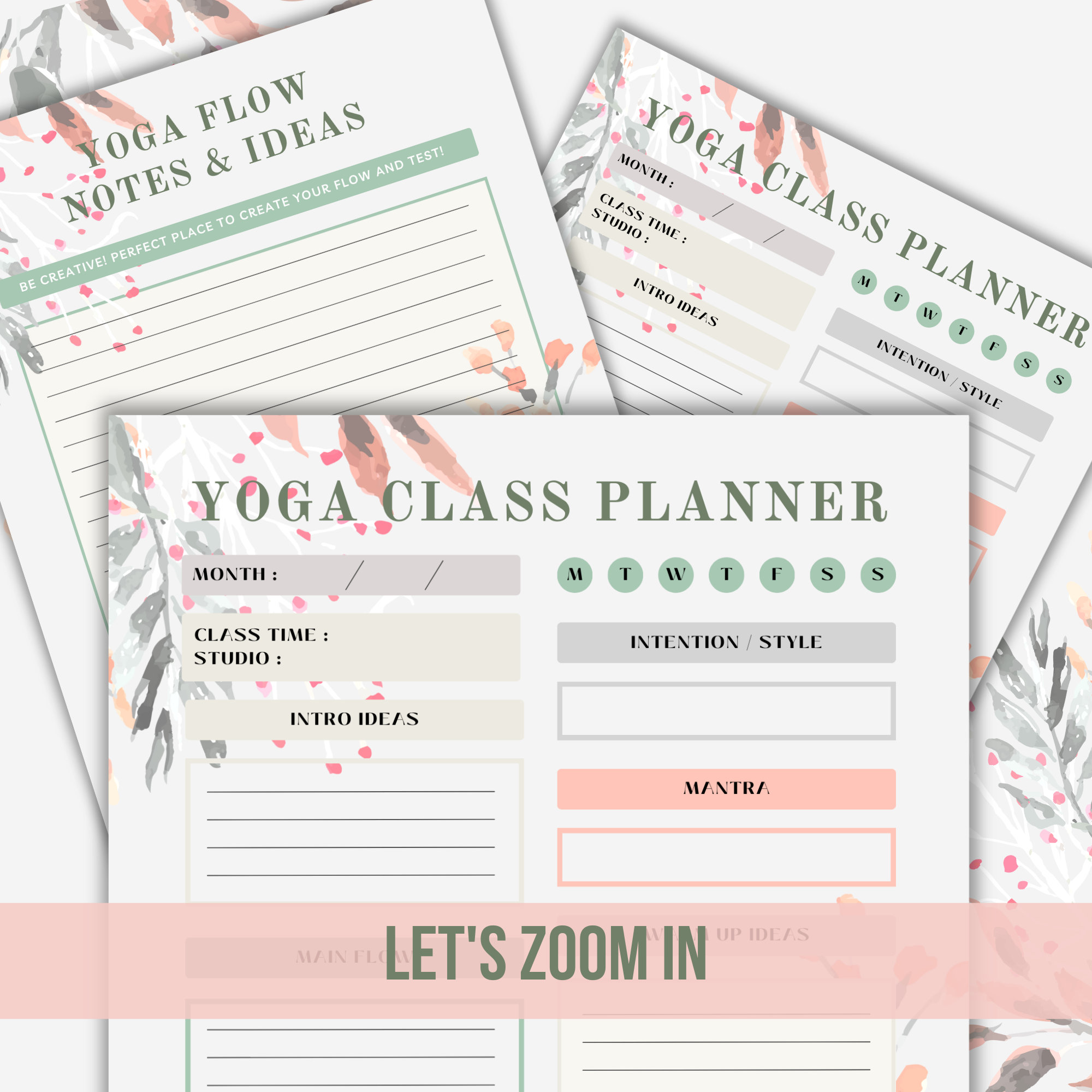 Yoga Teacher Class Planner | Lesson Plan for Instructor | Plan Your ...