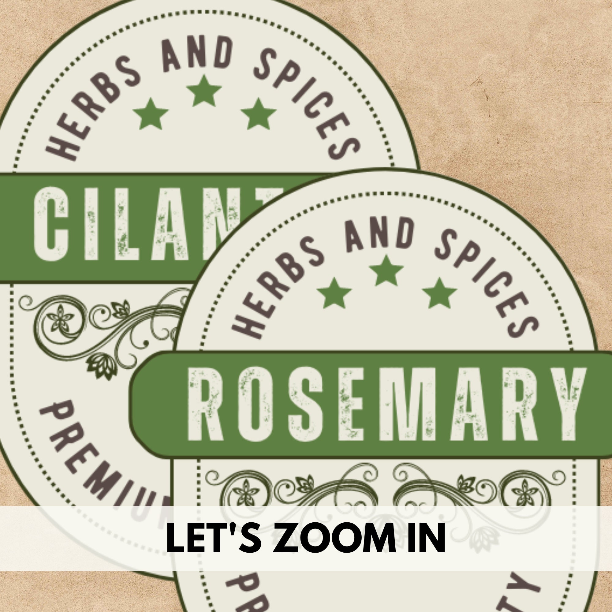 56 Retro Spice Labels, Spice Jar Label Template, Printable Seasoning ...