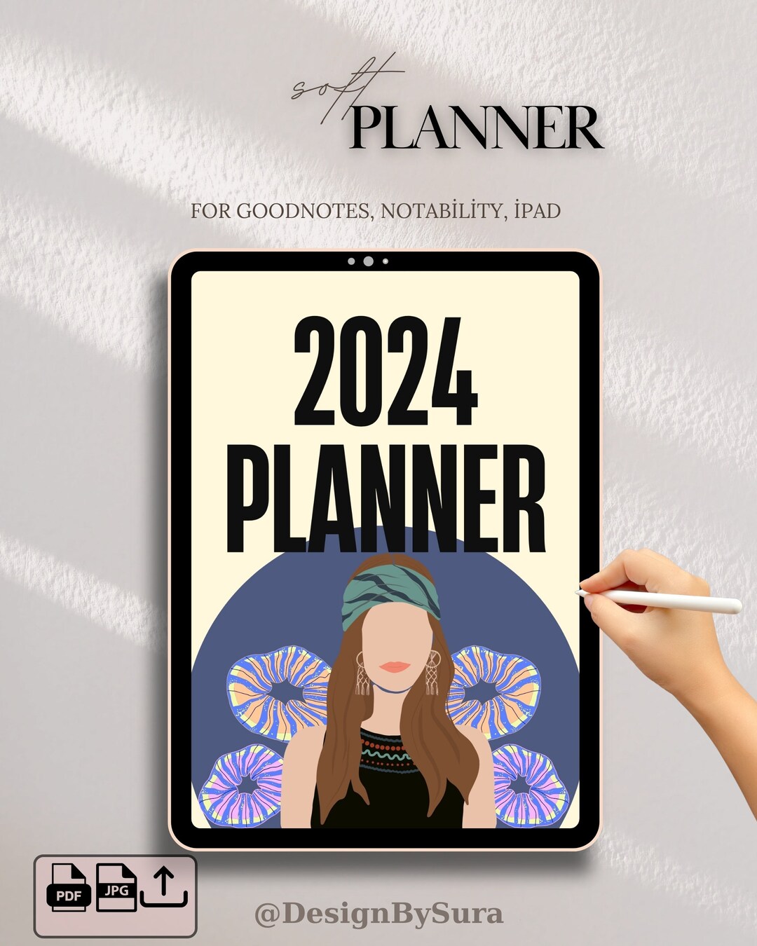 Boho Women Digital Planner 2024 Digital Planner Goodnotes, Notability ...