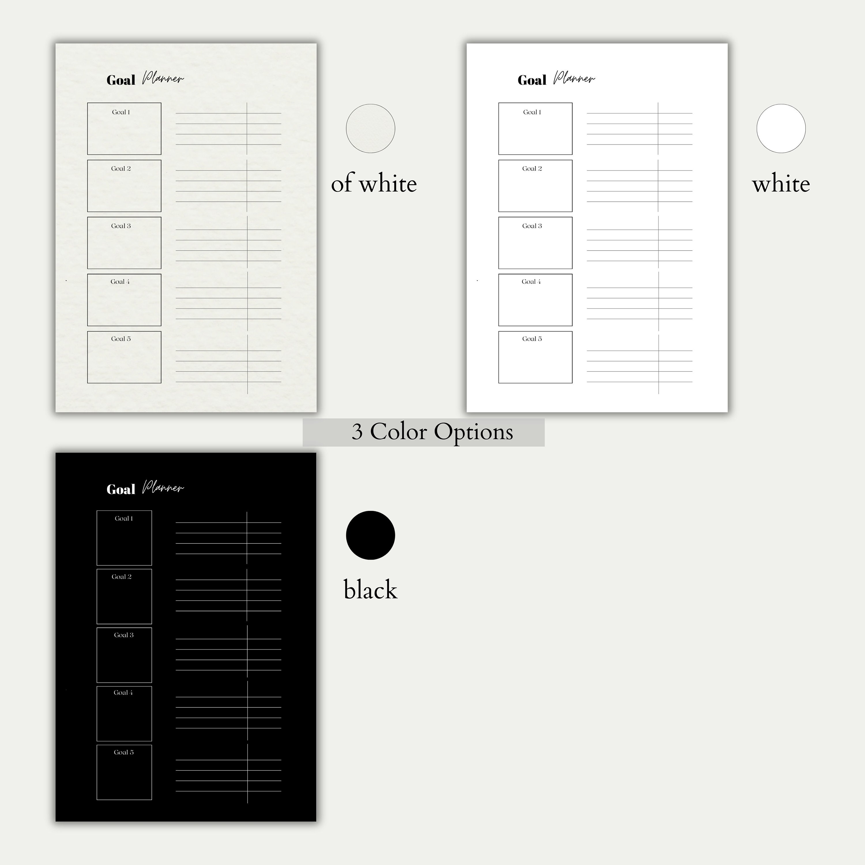 Goal Planner 2024 ,goal Planner Print,monthly Goal Tracker,weekly Goal ...