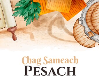 PESACH (passover) Banner | Wall Decor - Etsy
