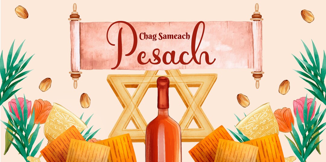 PESACH (passover) Banner | Wall Decor - Etsy