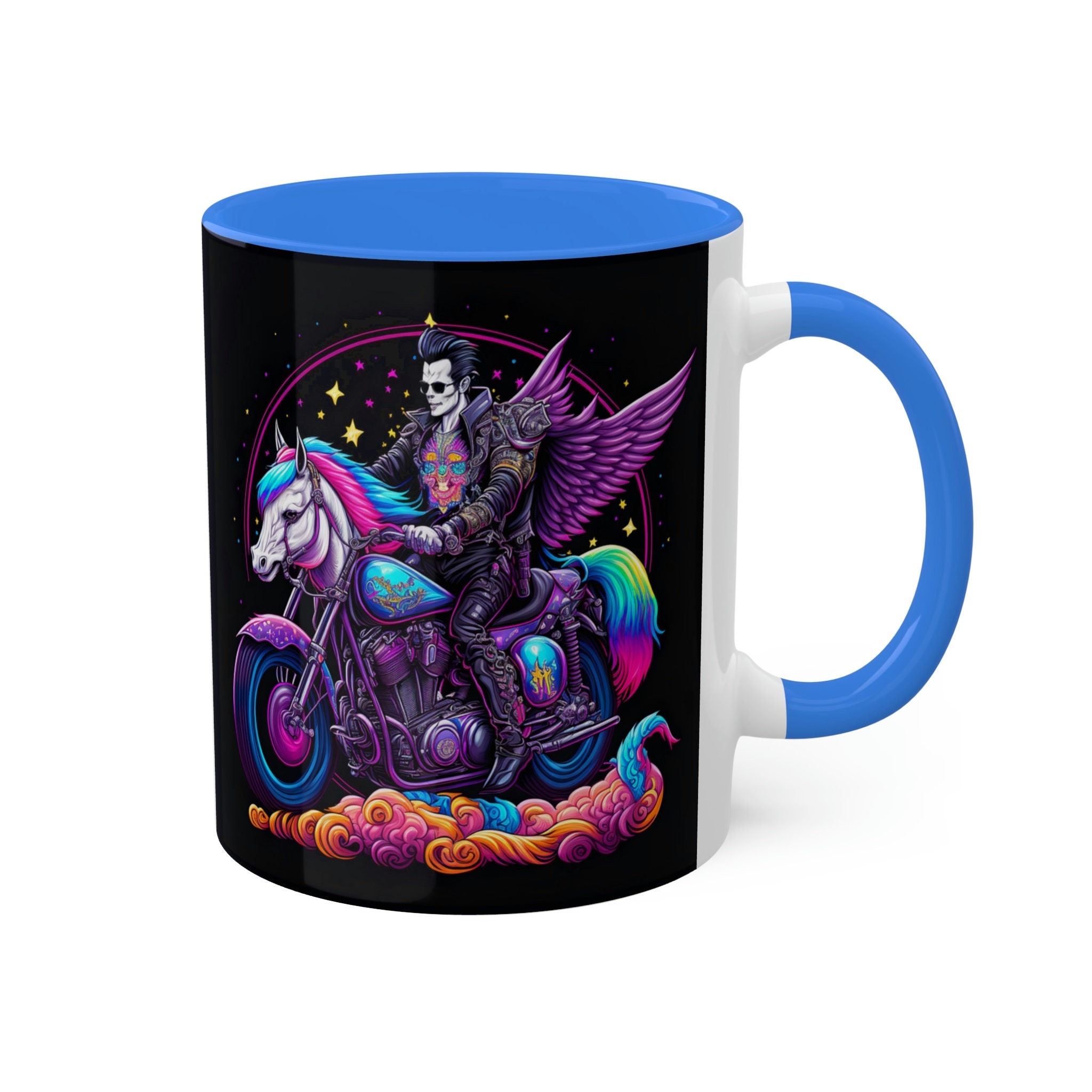 Cool Dracula Vampire Riding a Unicorn Motorcycle, Silly, Ridiculous ...