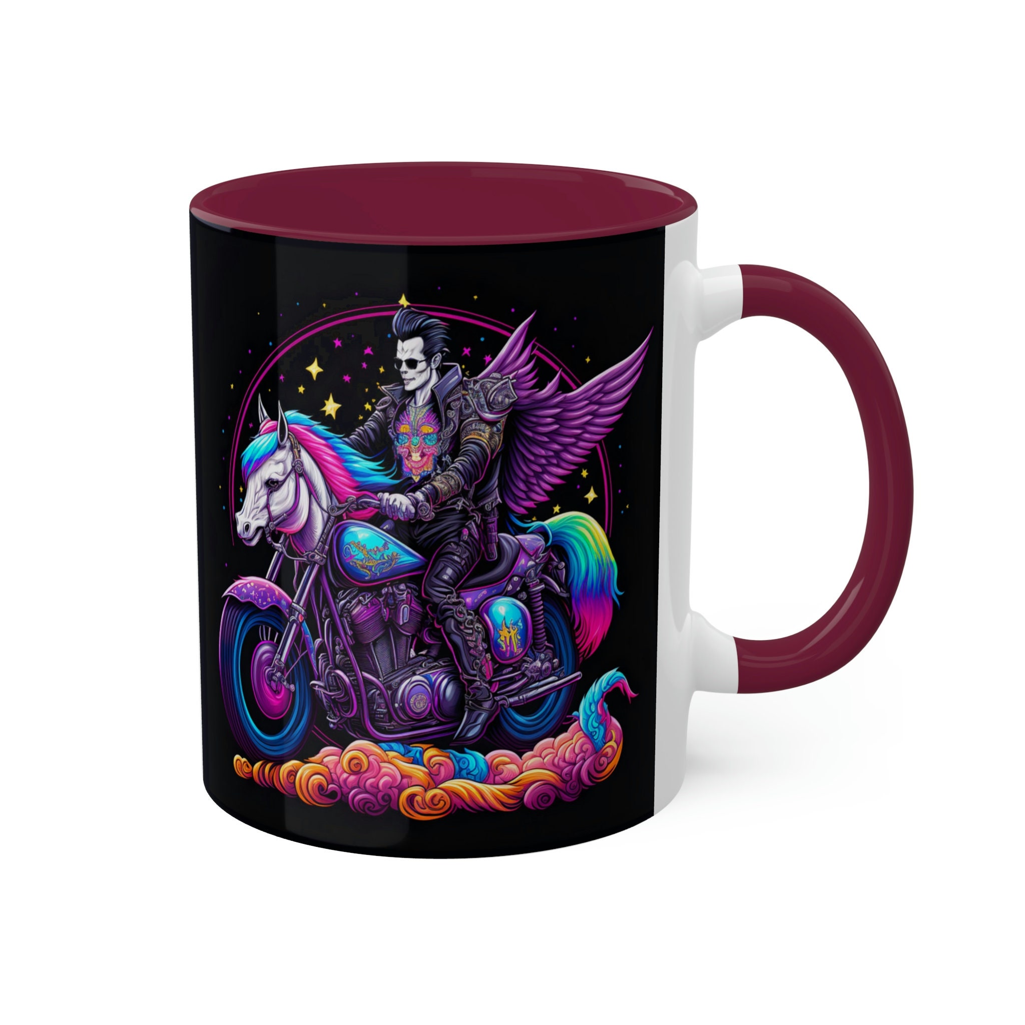 Cool Dracula Vampire Riding a Unicorn Motorcycle, Silly, Ridiculous ...