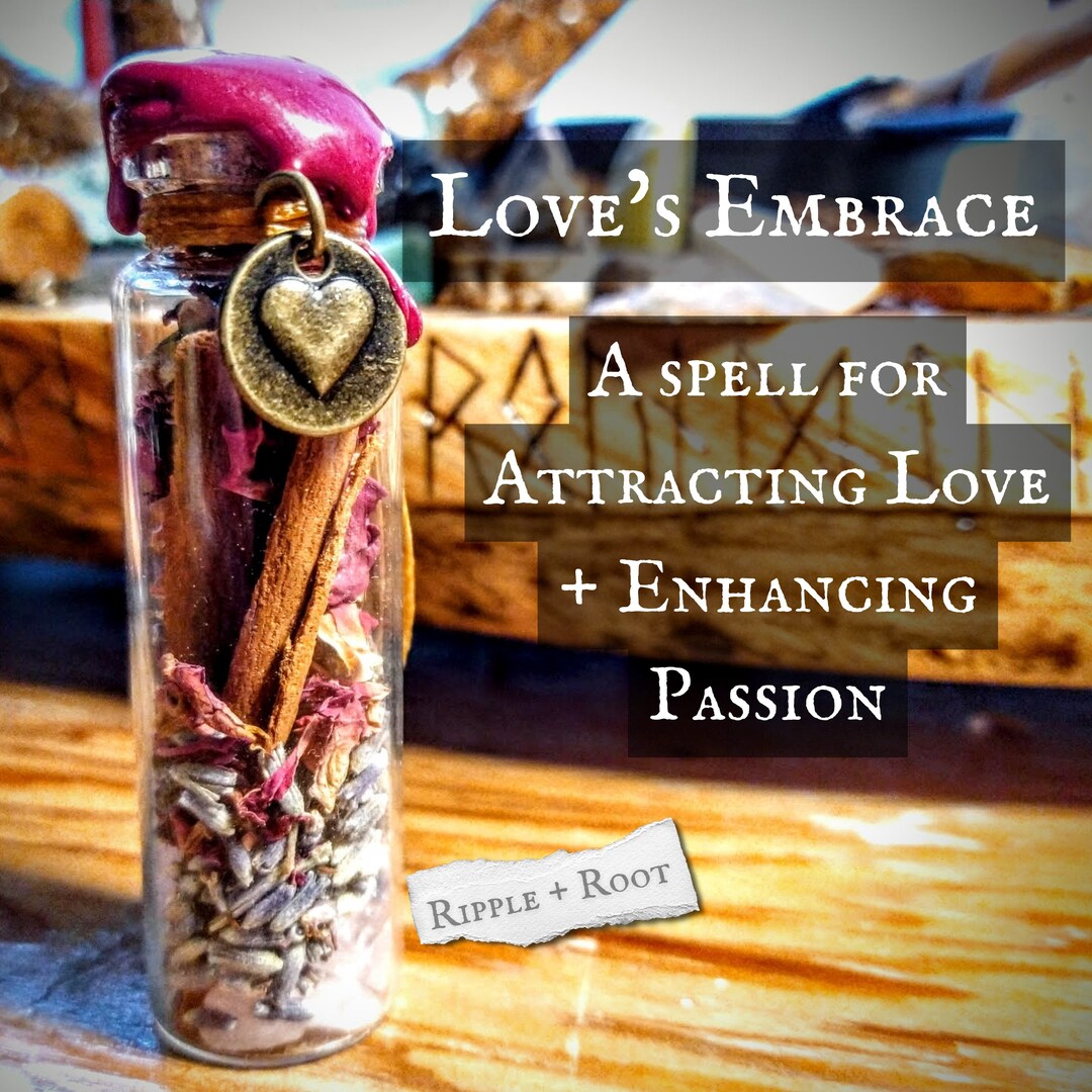 Enchanting Love Spell Jar, Rose Quartz, Lavender & Cinnamon - Etsy