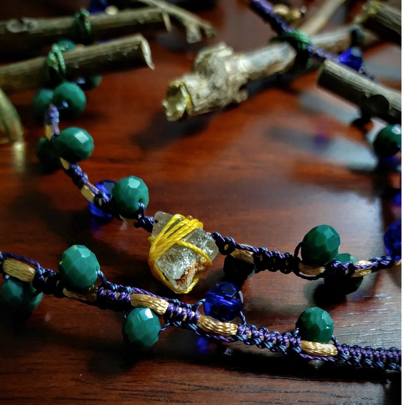 Handmade Witch's Ladder, Unblocking Spell With Green Aventurine ...