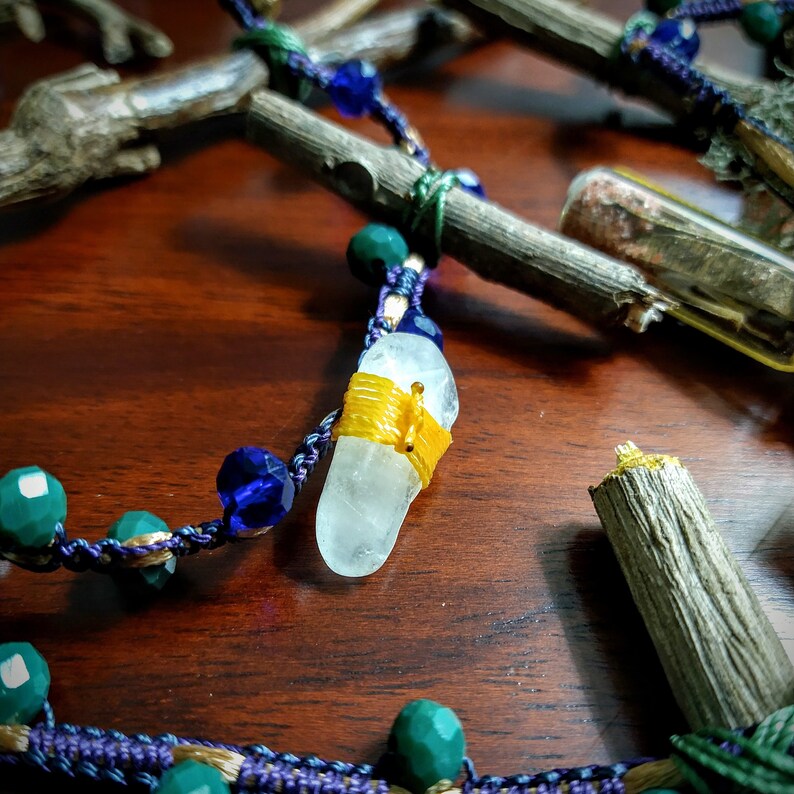 Handmade Witch's Ladder, Unblocking Spell With Green Aventurine ...
