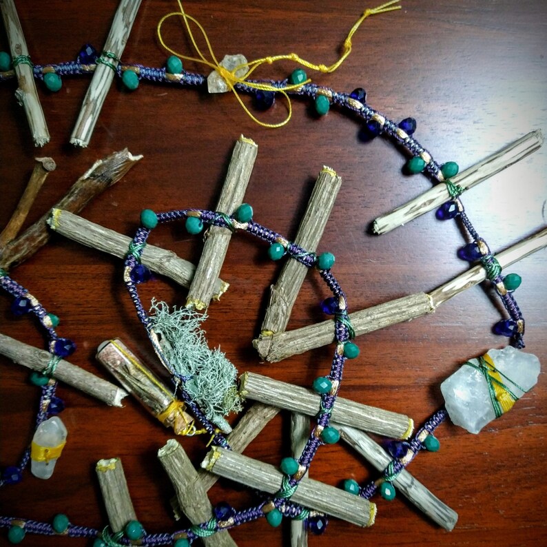 Handmade Witch's Ladder, Unblocking Spell With Green Aventurine ...