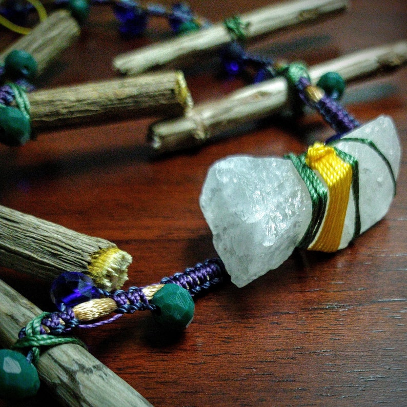 Handmade Witch's Ladder, Unblocking Spell With Green Aventurine ...