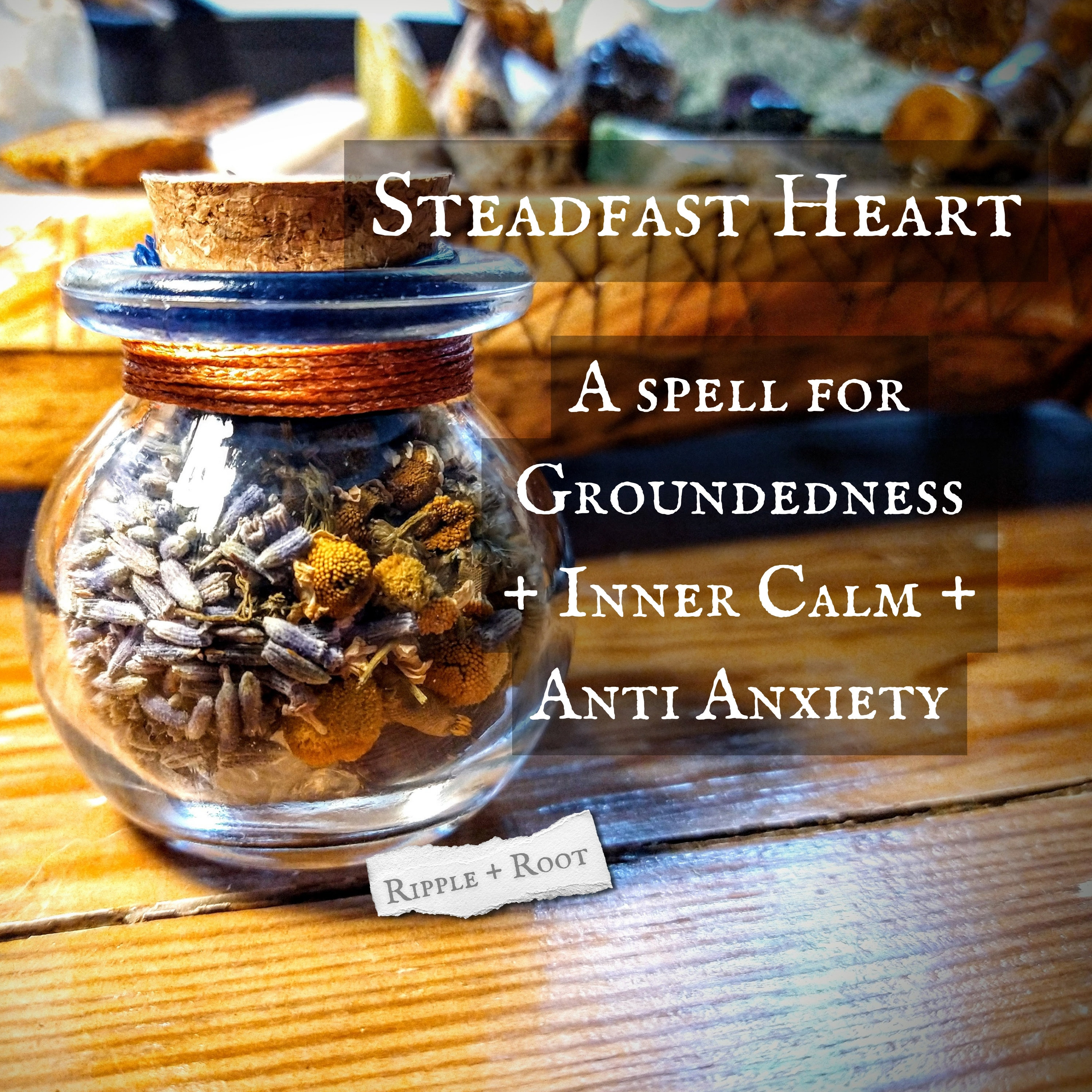 Anxiety Relief Spell Jar - Crafted for Tranquility With Lavender ...