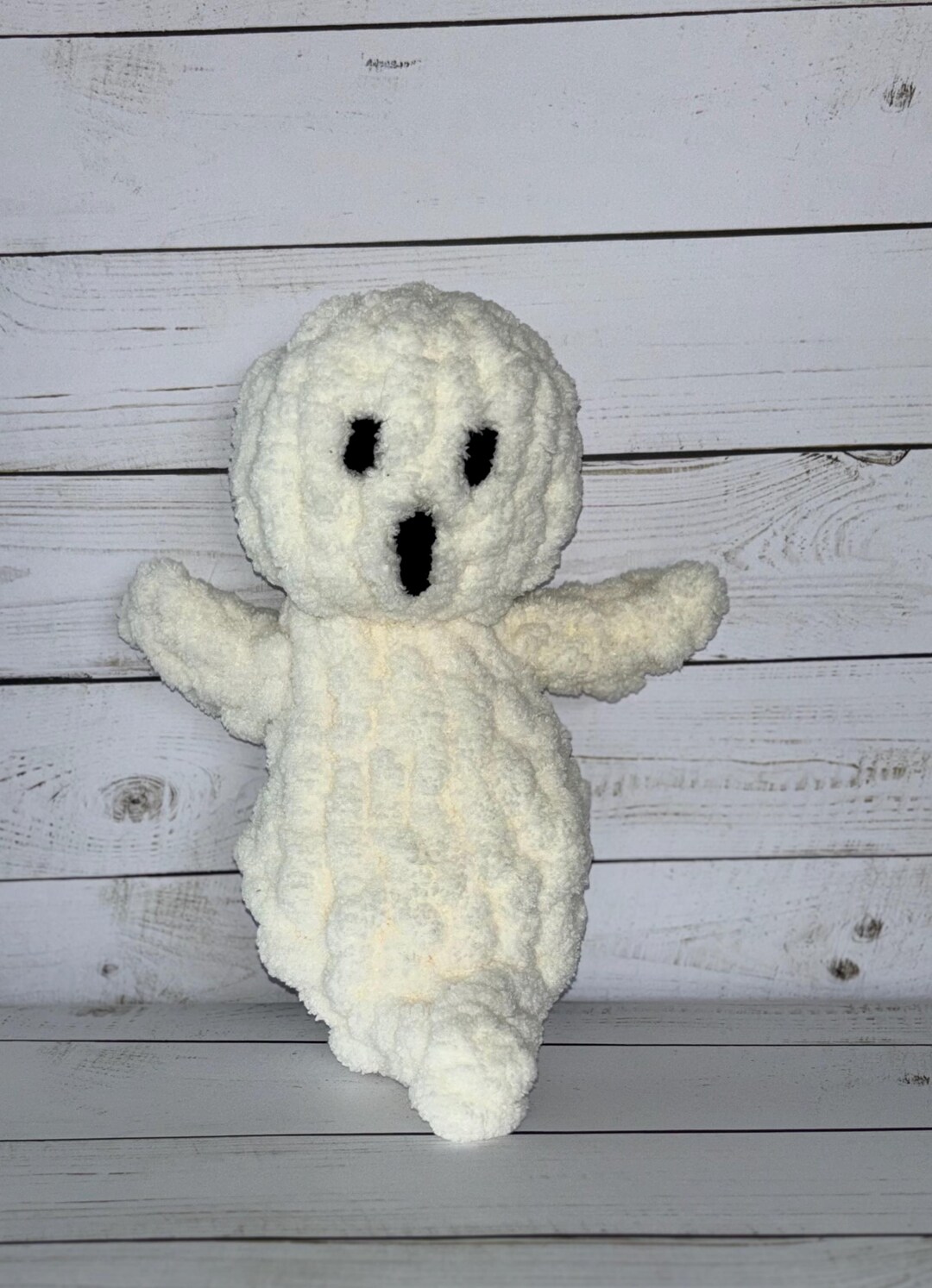 Finger Knit Chunky White Ghost - Etsy
