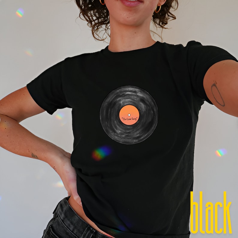 Vintage Vinyl Baby Tee, 90s Baby Doll Tee, Y2k Baby Tee, 90s Style ...