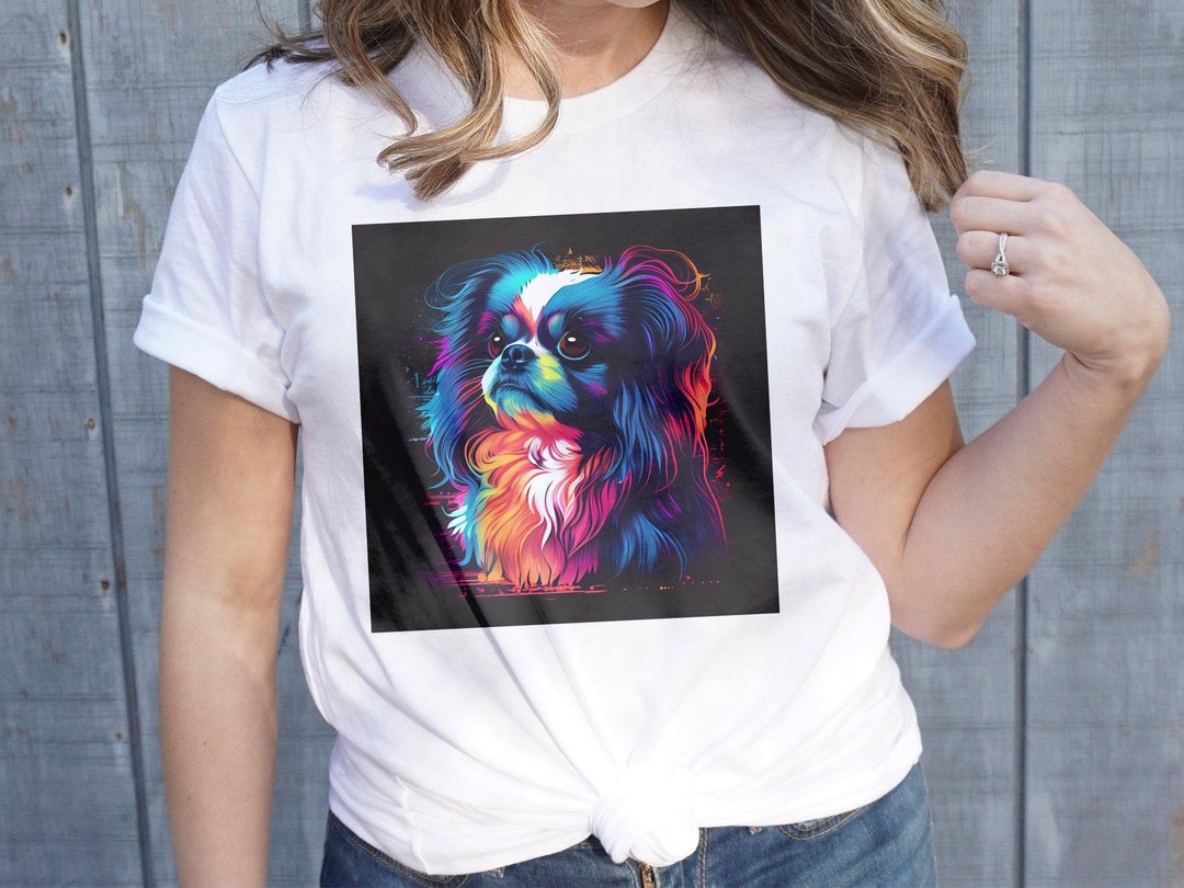 Japanese Chin Pet Shirt, Dog Breed Japanese Chin Dog Short-sleeve ...