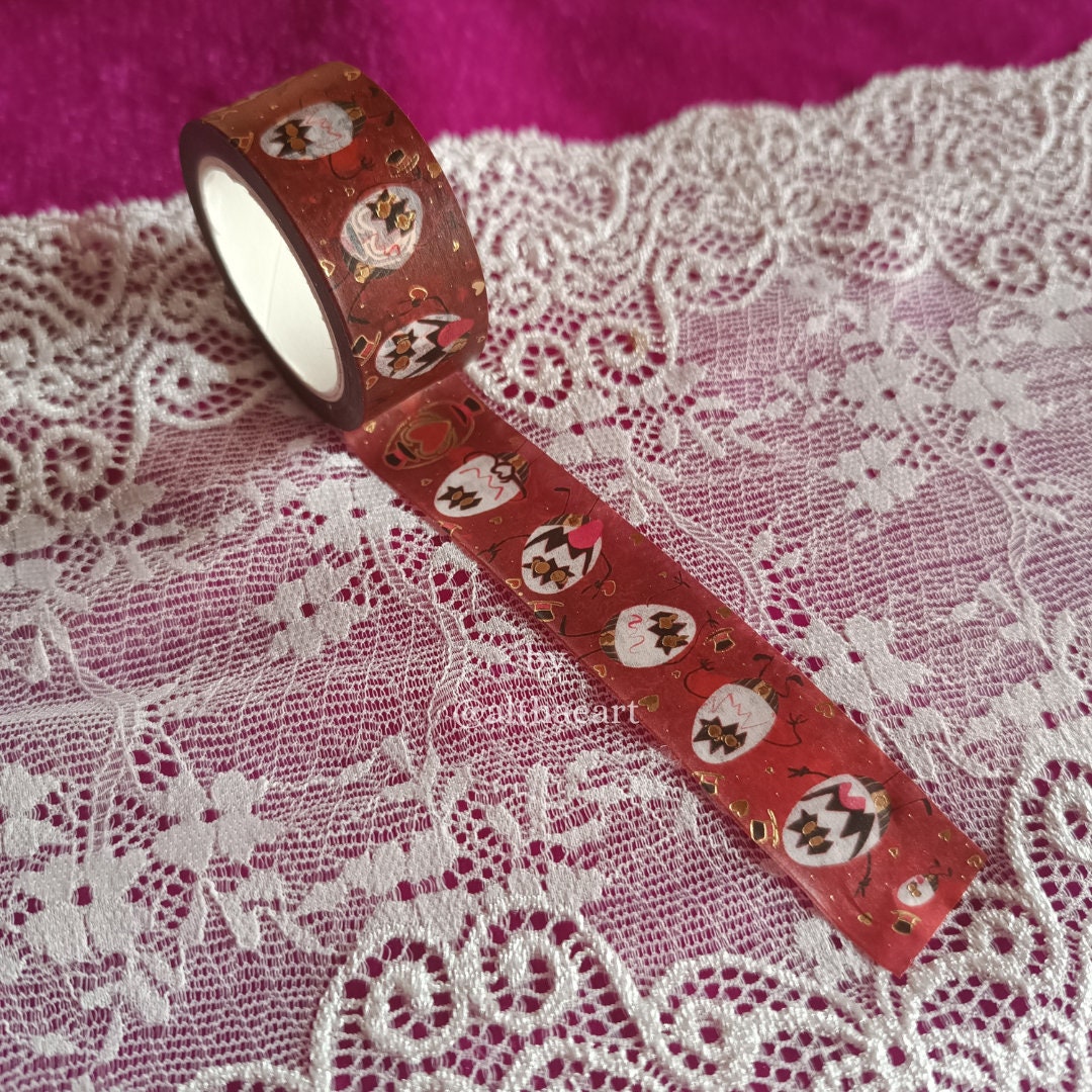 Hazbin Hotel Eggbois Inspired Gold Foiled Washi Tape - Etsy