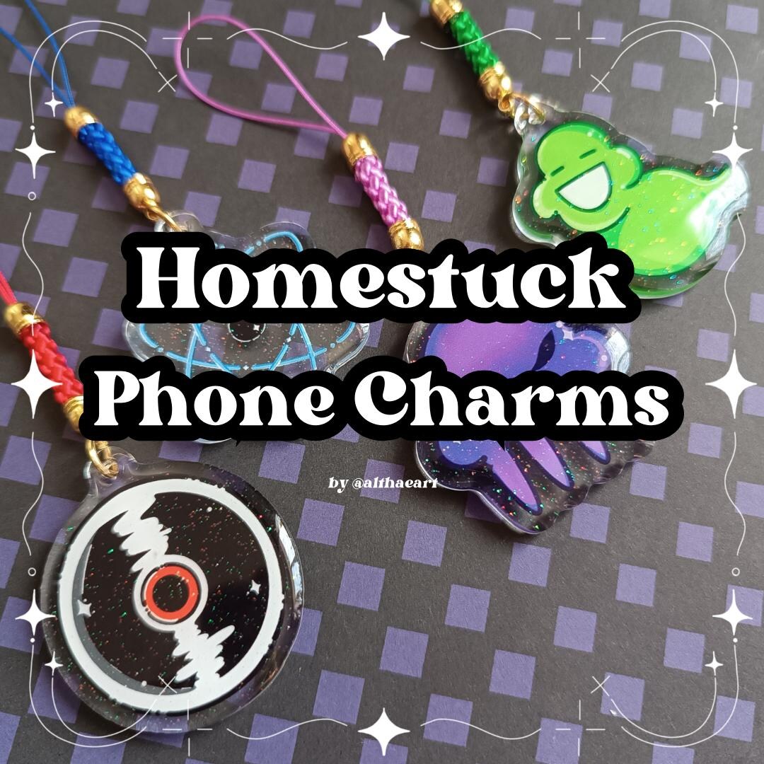 PRE-ORDERS HOMESTUCK Phone Charms John , Jade , Dave , Rose , Roxy ...