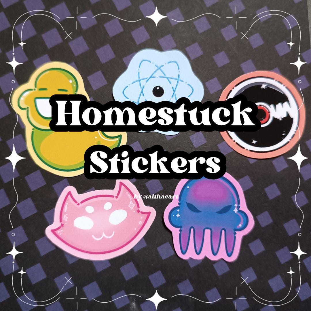 HOMESTUCK Stickers John , Jade , Dave , Rose , Roxy - Etsy