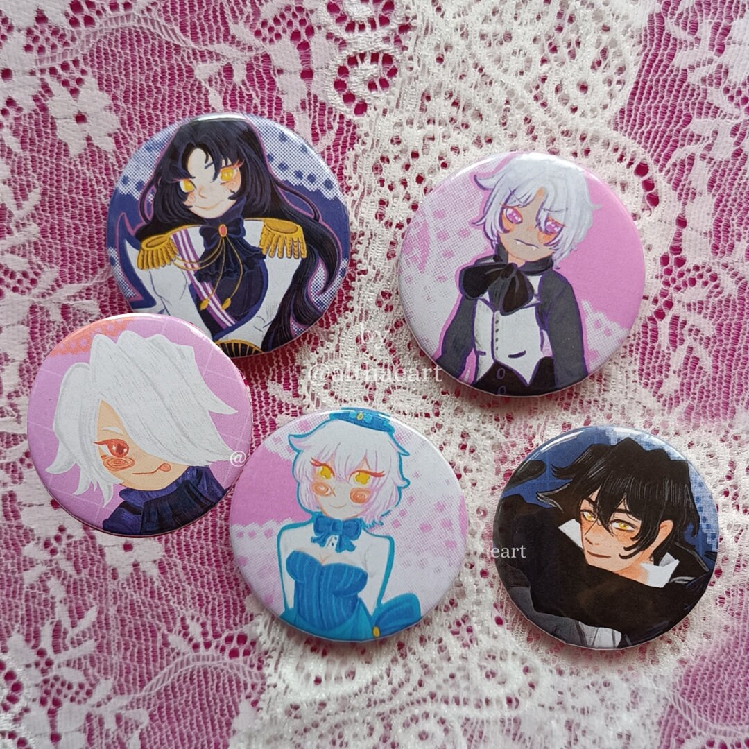 Pandora Hearts Vanitas No Carte Round Button Pin Badges - Etsy