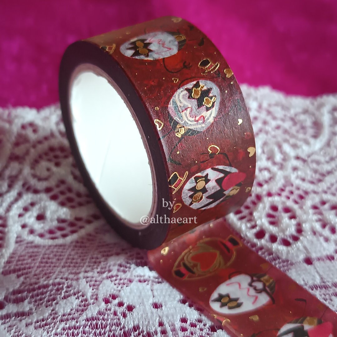 Hazbin Hotel Eggbois Inspired Gold Foiled Washi Tape - Etsy