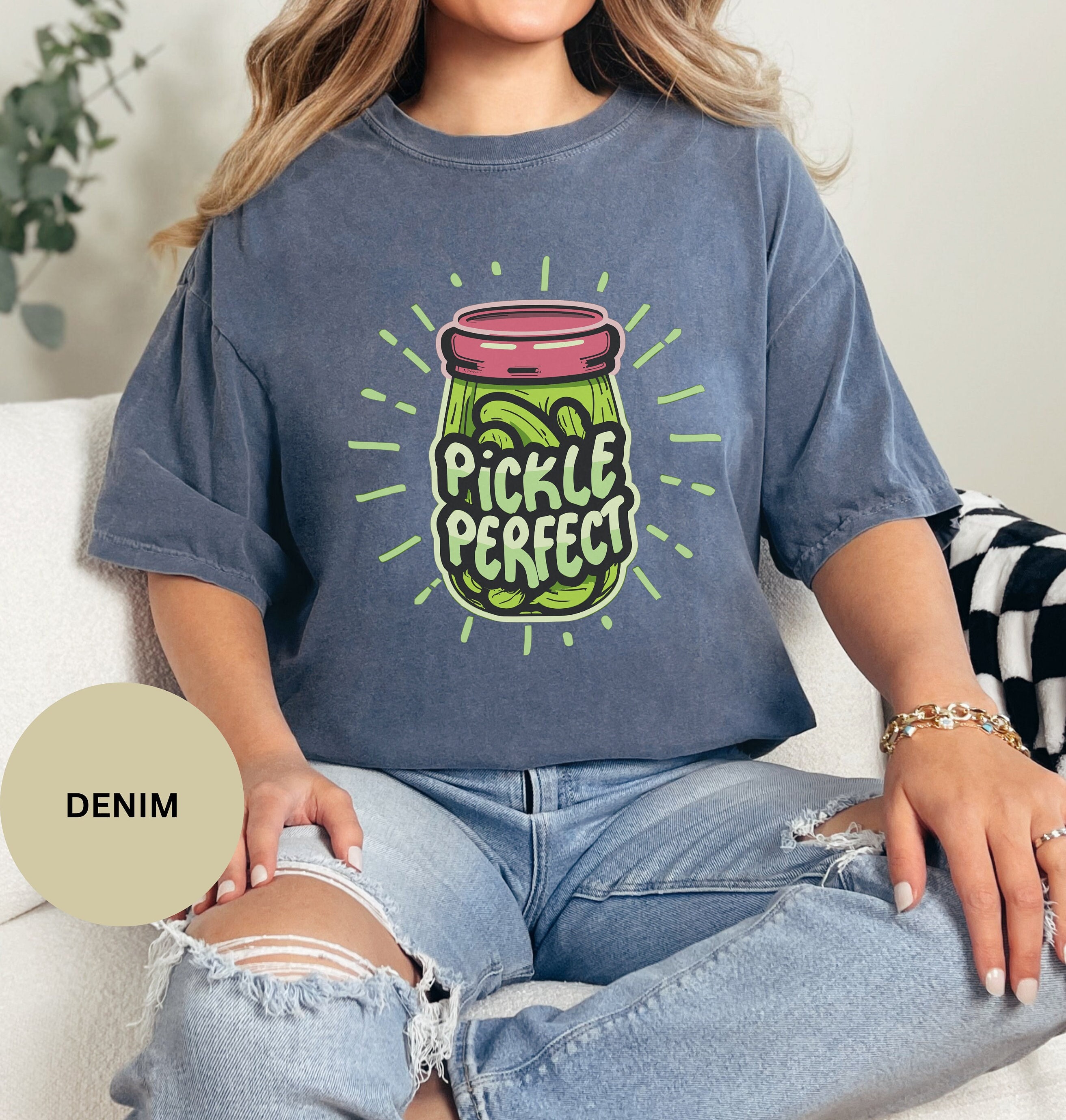 Oversized Pickle Perfect Shirt, Funny Pickle Shirt, Valentine Pickle ...