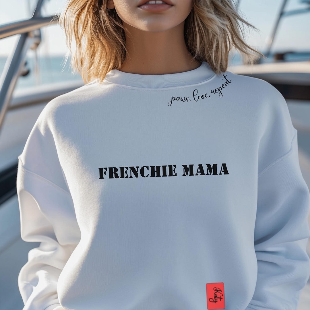 Custom Frenchie Mom Dad Matching Sweatshirt, Custom Dog Mom Sweatshirt ...