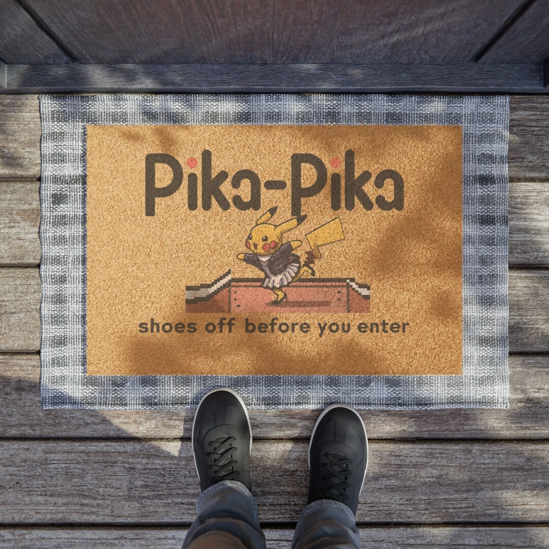 Anime Poke Inspired Funny Doormat, Nerds Doormat, Doormat for ...