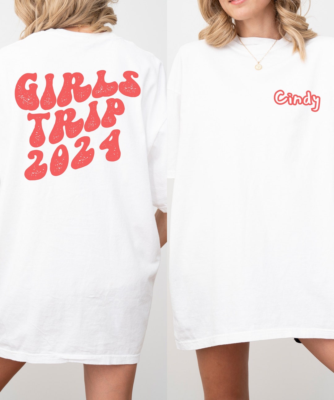 Custom 2024 Girls Trip Matching Shirt Gift for Girls Trip Disney Trip ...