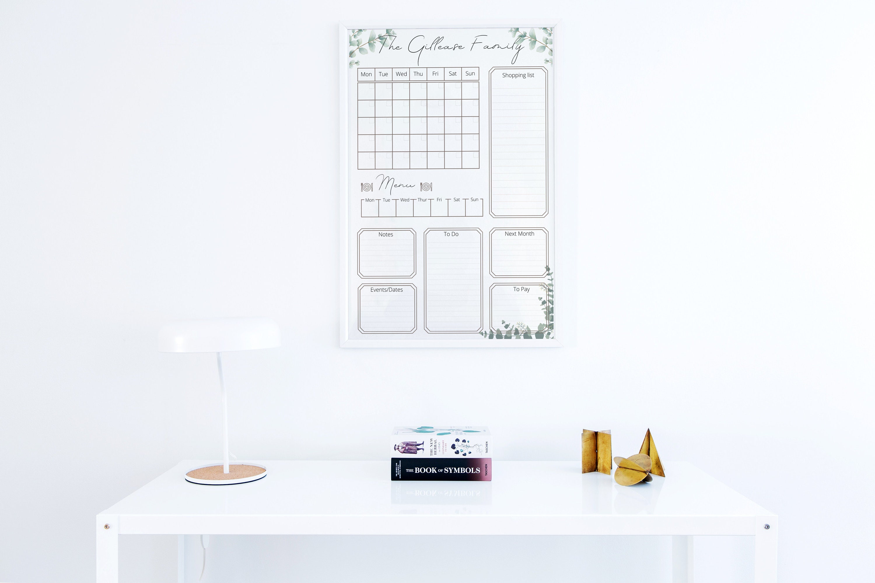 Family Planner, Home Organization Chart, Monthly to Do's, Shopping List ...