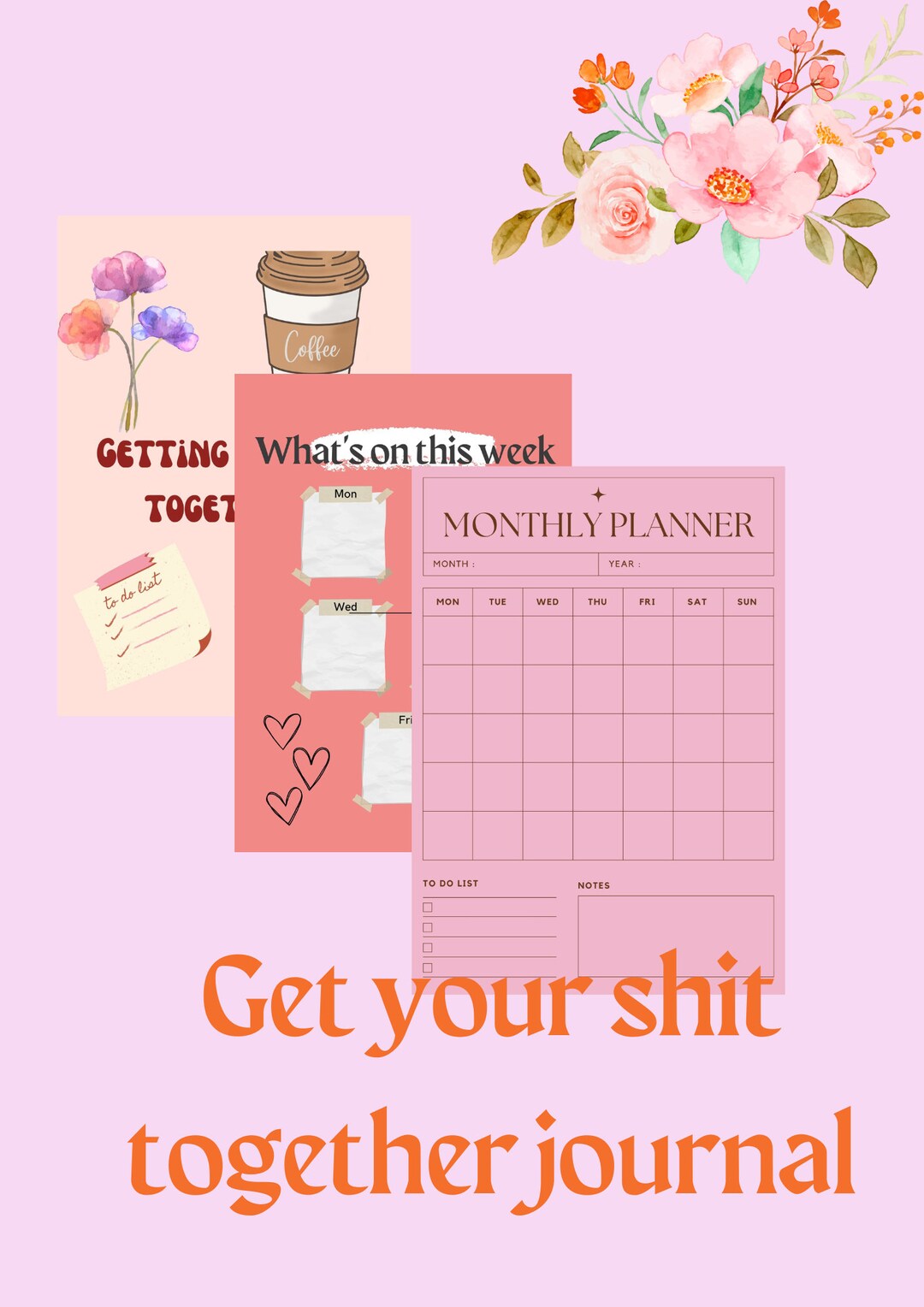 Get Your Shit Together Work/life Journal - Etsy